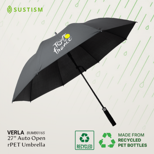 Verla 27” Auto Open rPET Umbrella